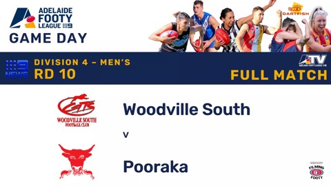 Dartfish.tv - R10 D4 Full Match Woodville South V Pooraka